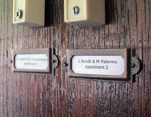 Apartment Doorbell Label Holder Things – Project Palermo