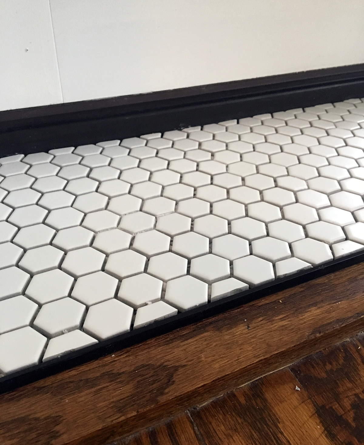 Kitchen Progress: New Door, Trim, and Threshold Tile – Project Palermo